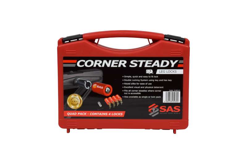 4 Pack Corner Steady Leg Locks for Caravan Security