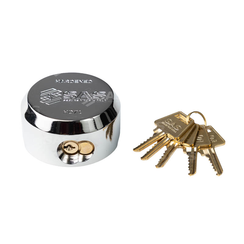 Replacement Round Padlock for Garage Defender Security - SAS Security ...