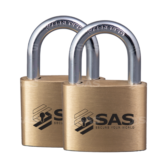 UB50 50mm Brass Padlock Pack of 2 - Durable Security