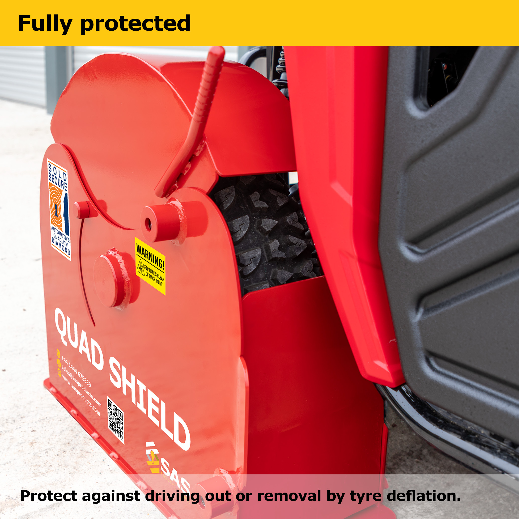 SAS Quad Shield wheelclamp: Secure your quad with ease - SAS Security ...