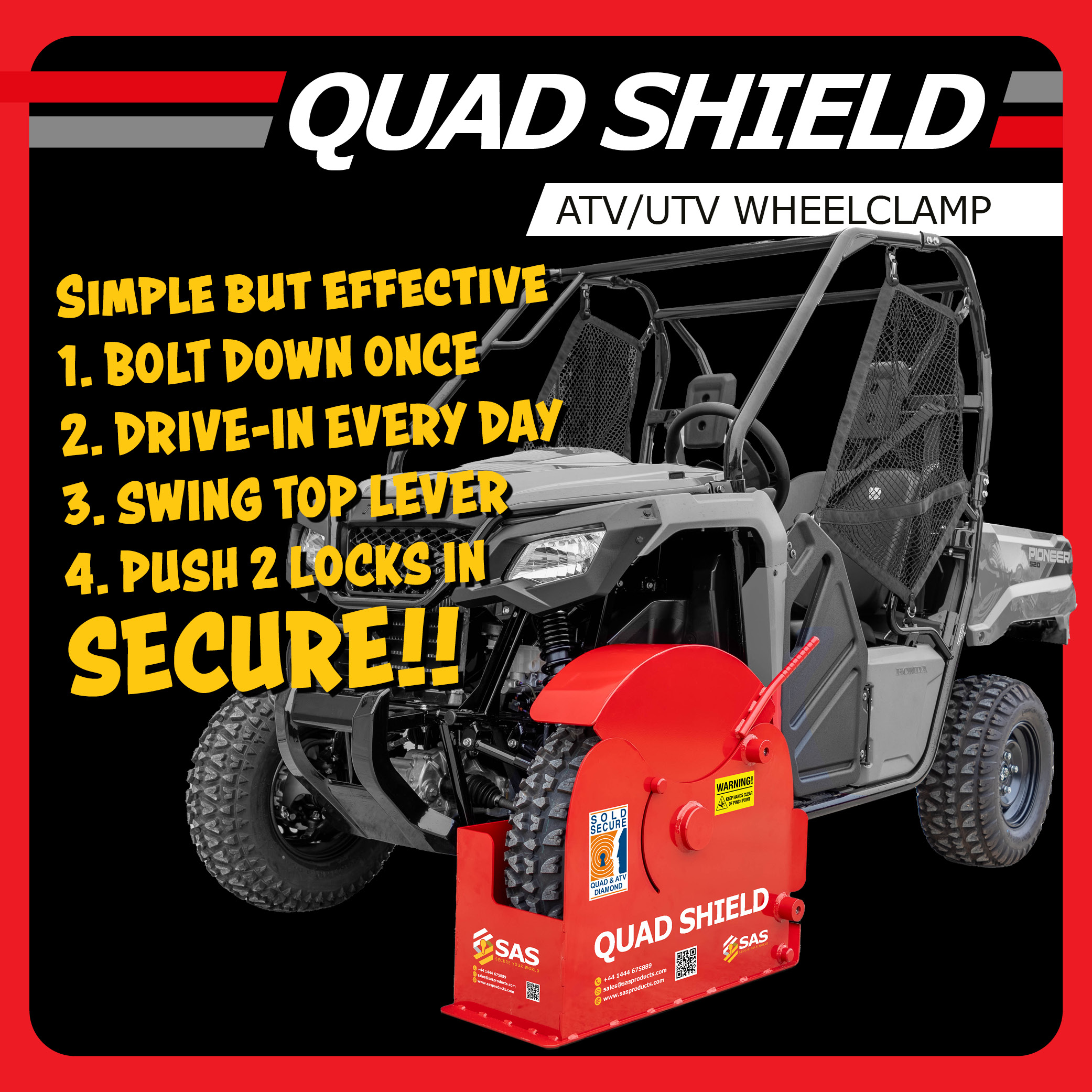 SAS Quad Shield wheelclamp: Secure your quad with ease - SAS Security ...